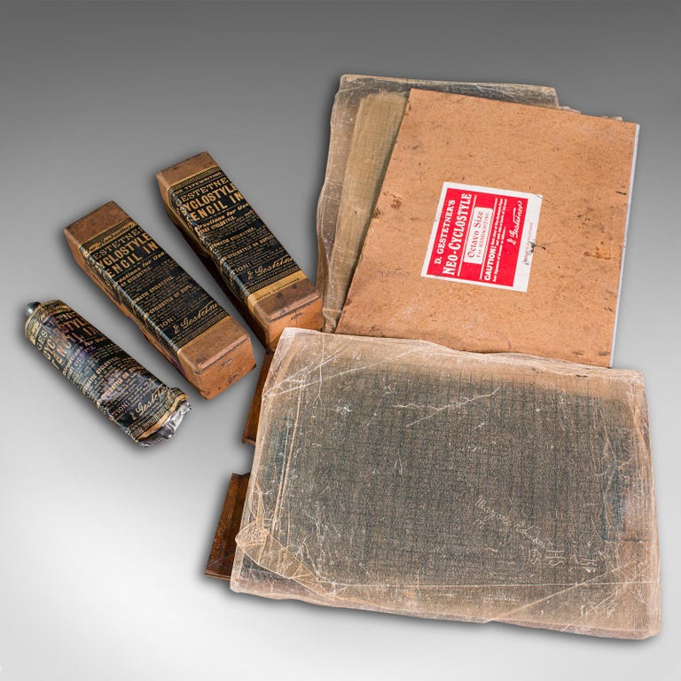 Antique Neo Cyclostyle Printing Machine, Duplicating Apparatus ...