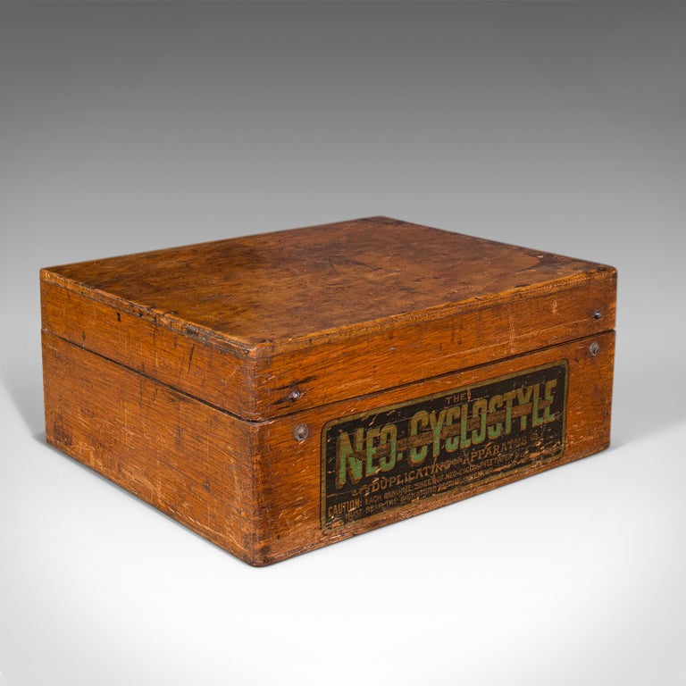 Antique Neo Cyclostyle Printing Machine, Duplicating Apparatus ...