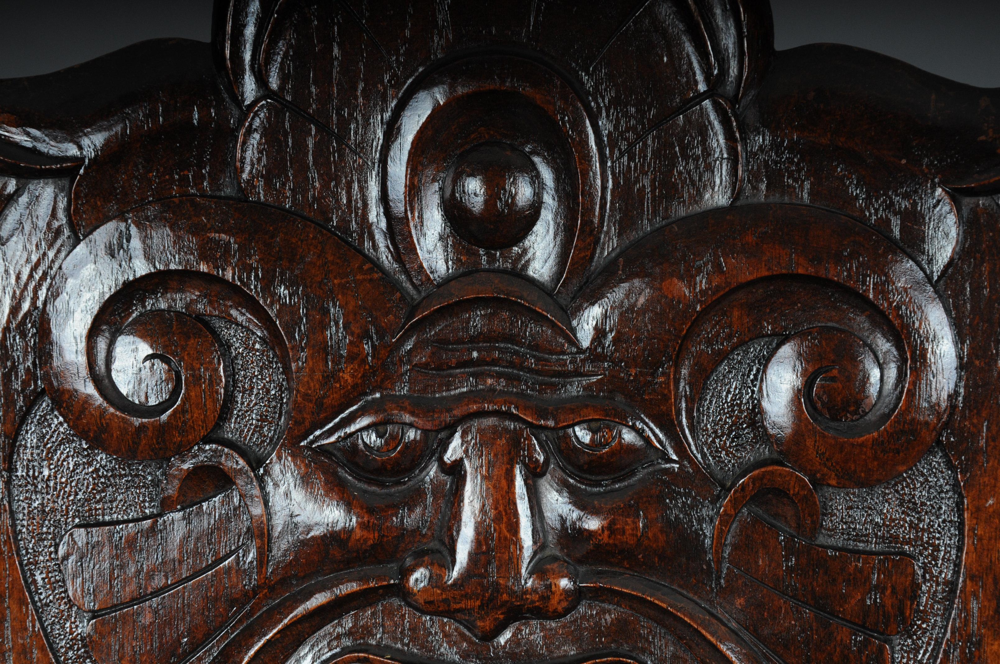 Antique Neo Renaissance Board Chair Historicism Around 1870, Oak B For ...