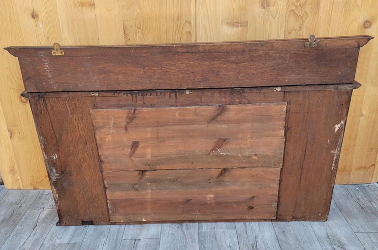 Antique Neoclassical Carved Figural Quarter-Sawn Fireplace Mantel ...