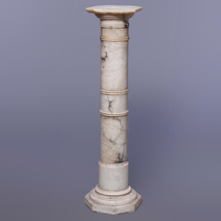 Antique Neoclassical Marble Sculpture Display Pedestal Circa 1890 at ...