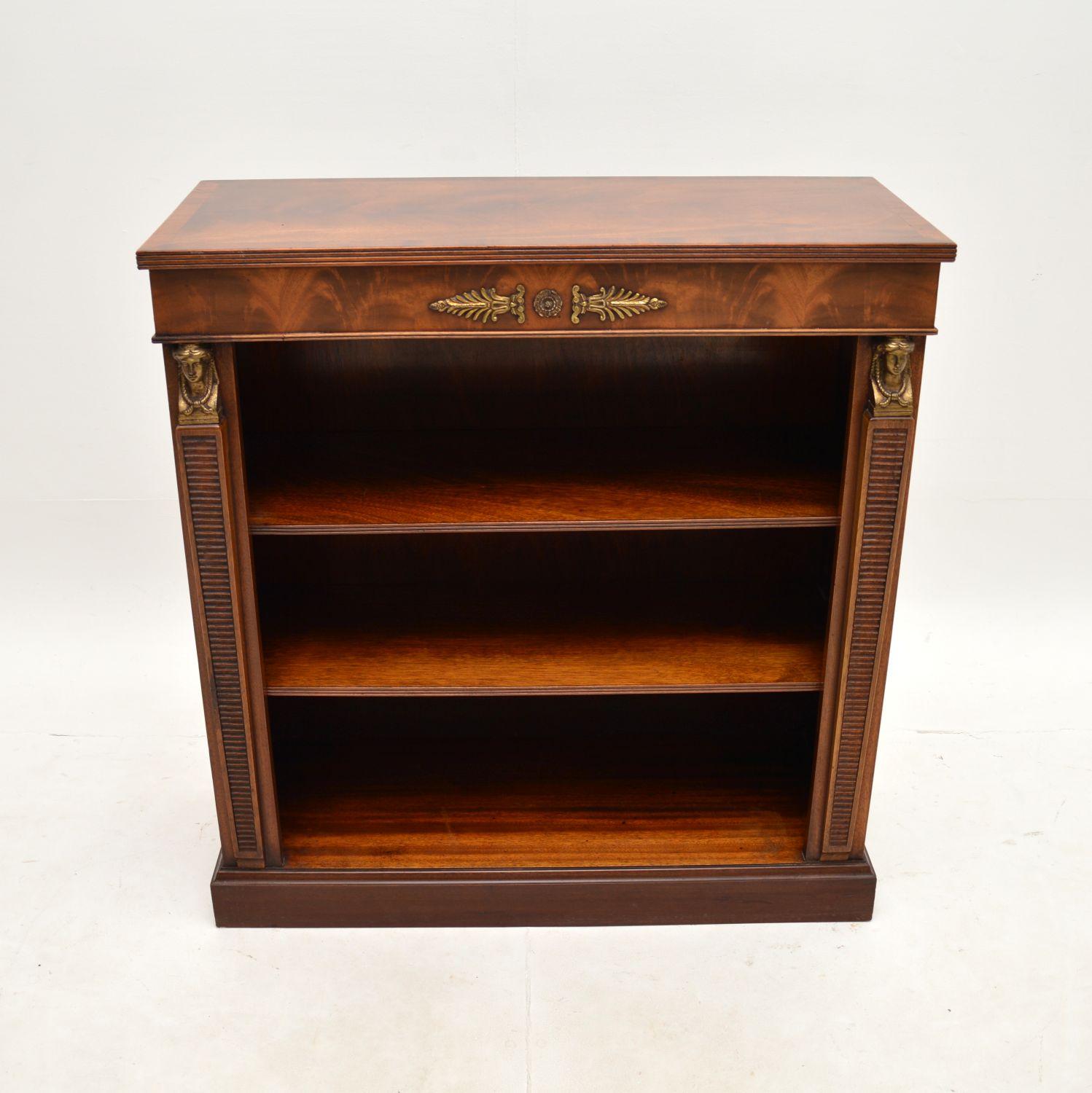 Antique Neoclassical Open Bookcase For Sale at 1stDibs