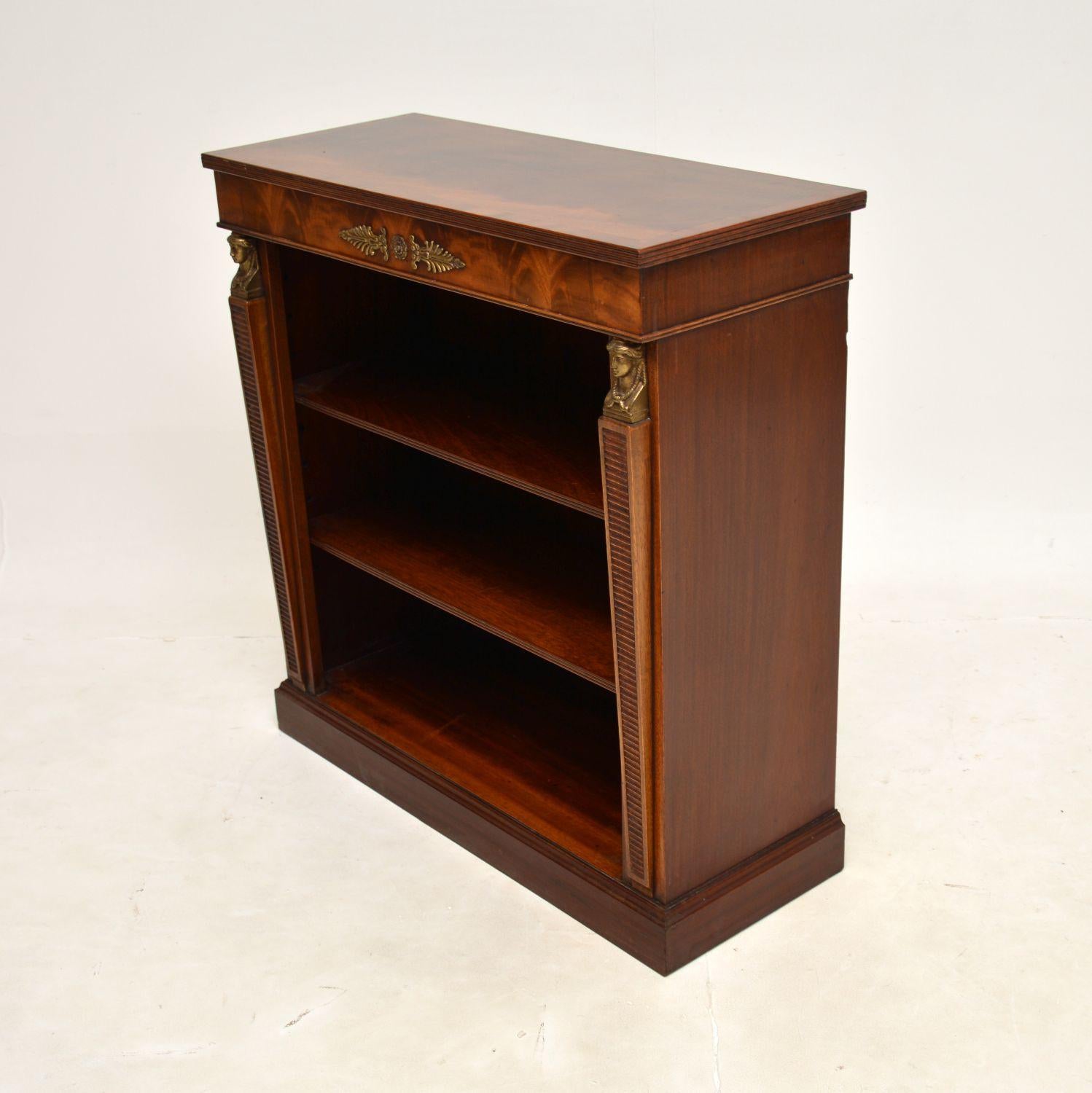 Antique Neoclassical Open Bookcase For Sale at 1stDibs