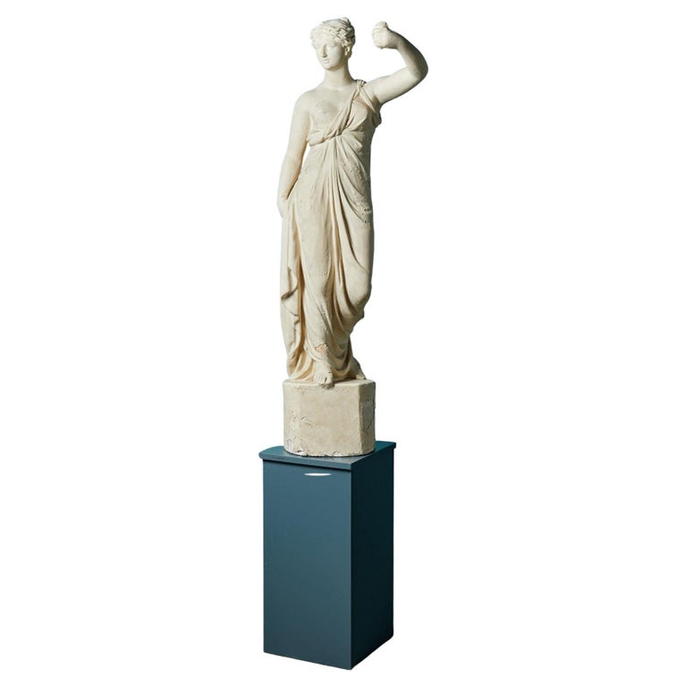 Antique Neoclassical Plaster Statue by Bruciotti For Sale at 1stDibs