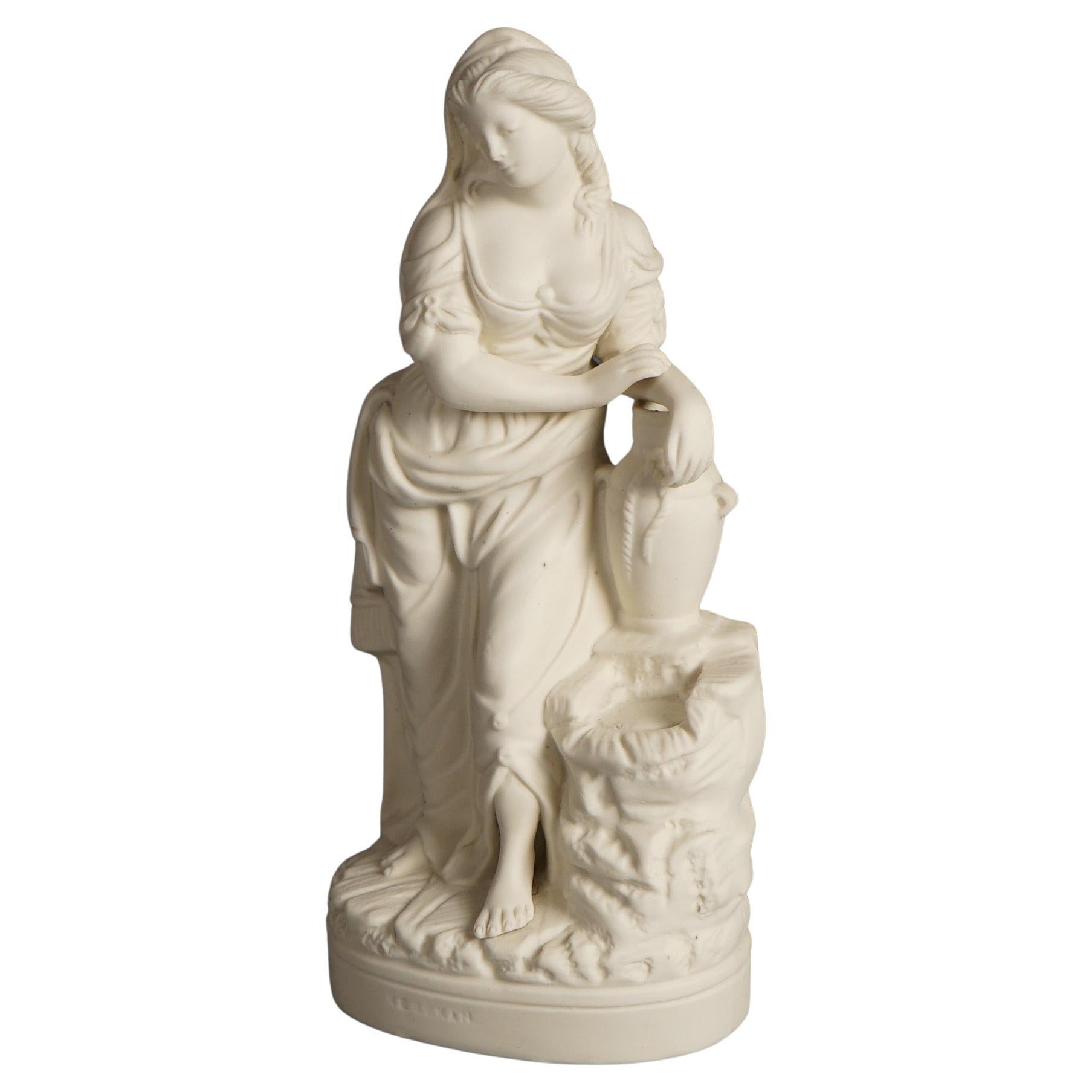 Antique Neoclassical Porcelain Figure of a Classical Woman at the Well ...
