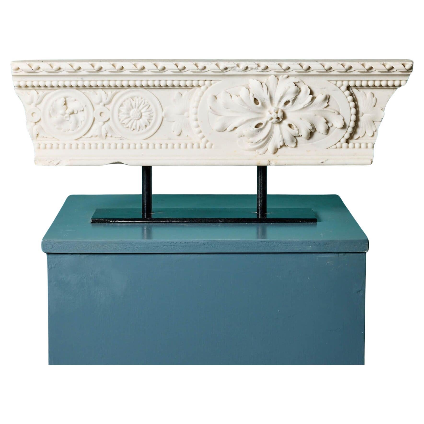 Antique Neoclassical Statuary Marble Architectural Fragment For Sale at ...