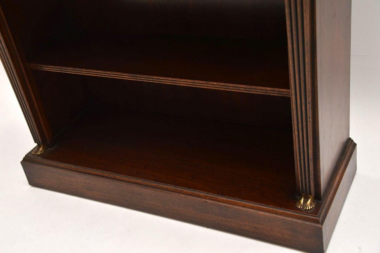 Antique Neoclassical Style Mahogany Open Bookcase at 1stDibs
