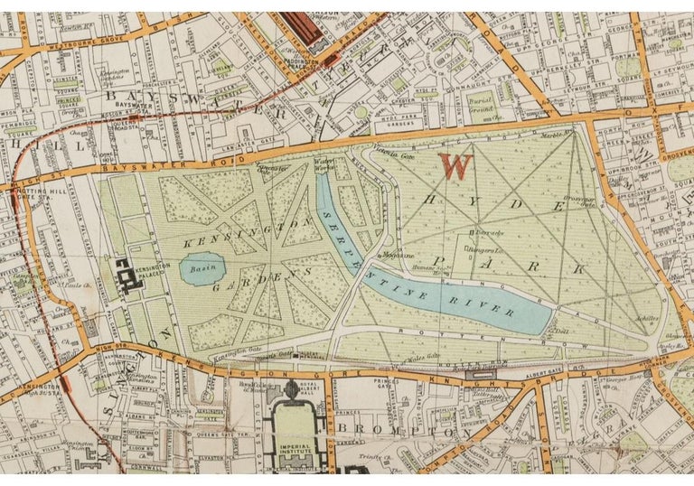Antique "New Plan of London" Map by John Bartholomew, 1900 For Sale at ...