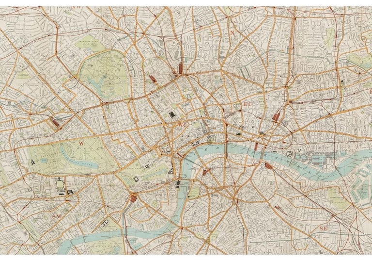Antique "New Plan of London" Map by John Bartholomew, 1900 For Sale at ...
