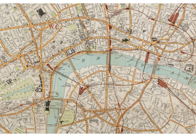 Antique "New Plan of London" Map by John Bartholomew, 1900 For Sale at ...