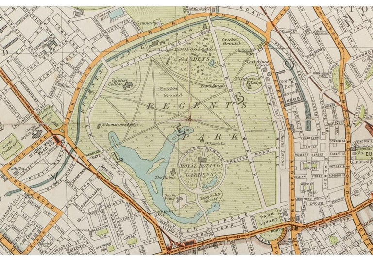 Antique "New Plan of London" Map by John Bartholomew, 1900 For Sale at ...