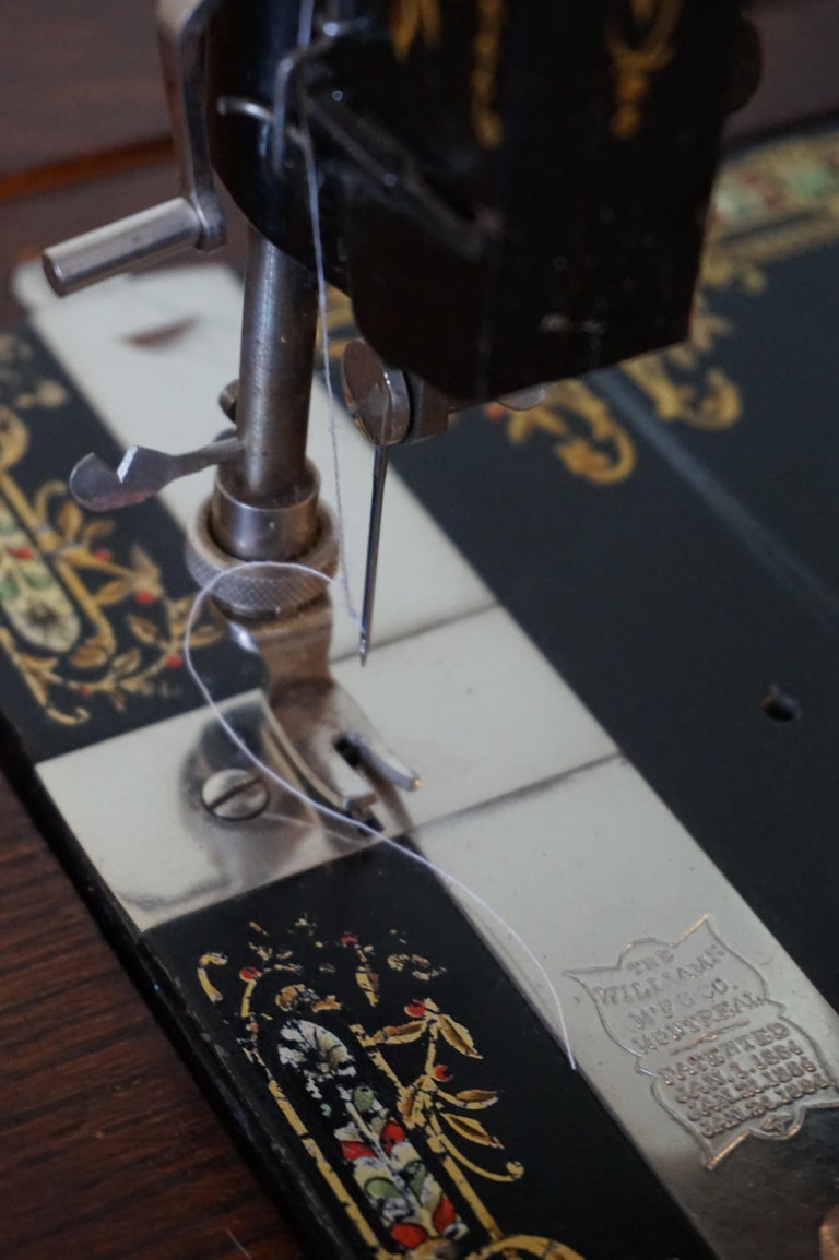 Antique New Williams Arts and Crafts Leather Treadle Belt Sewing ...