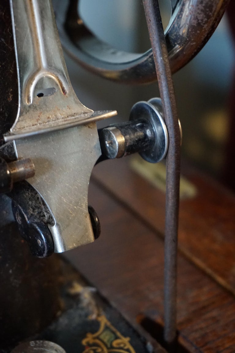 Antique New Williams Arts and Crafts Leather Treadle Belt Sewing ...