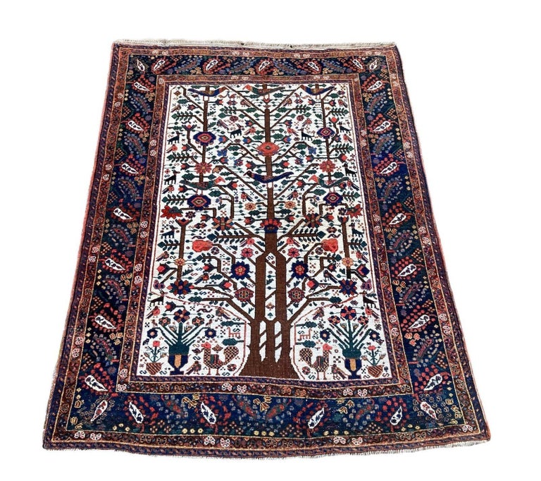 Antique Neyriz Rug For Sale at 1stDibs