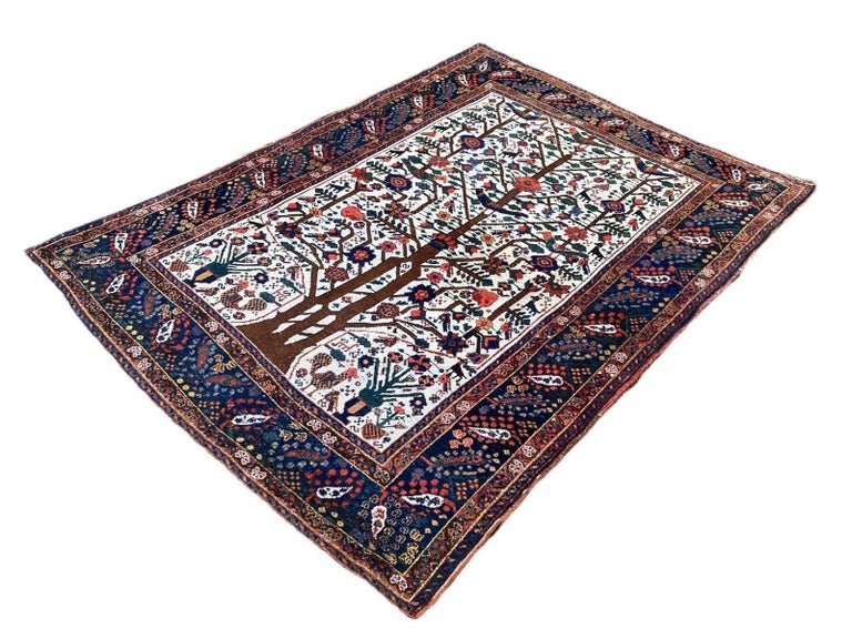 Antique Neyriz Rug For Sale at 1stDibs