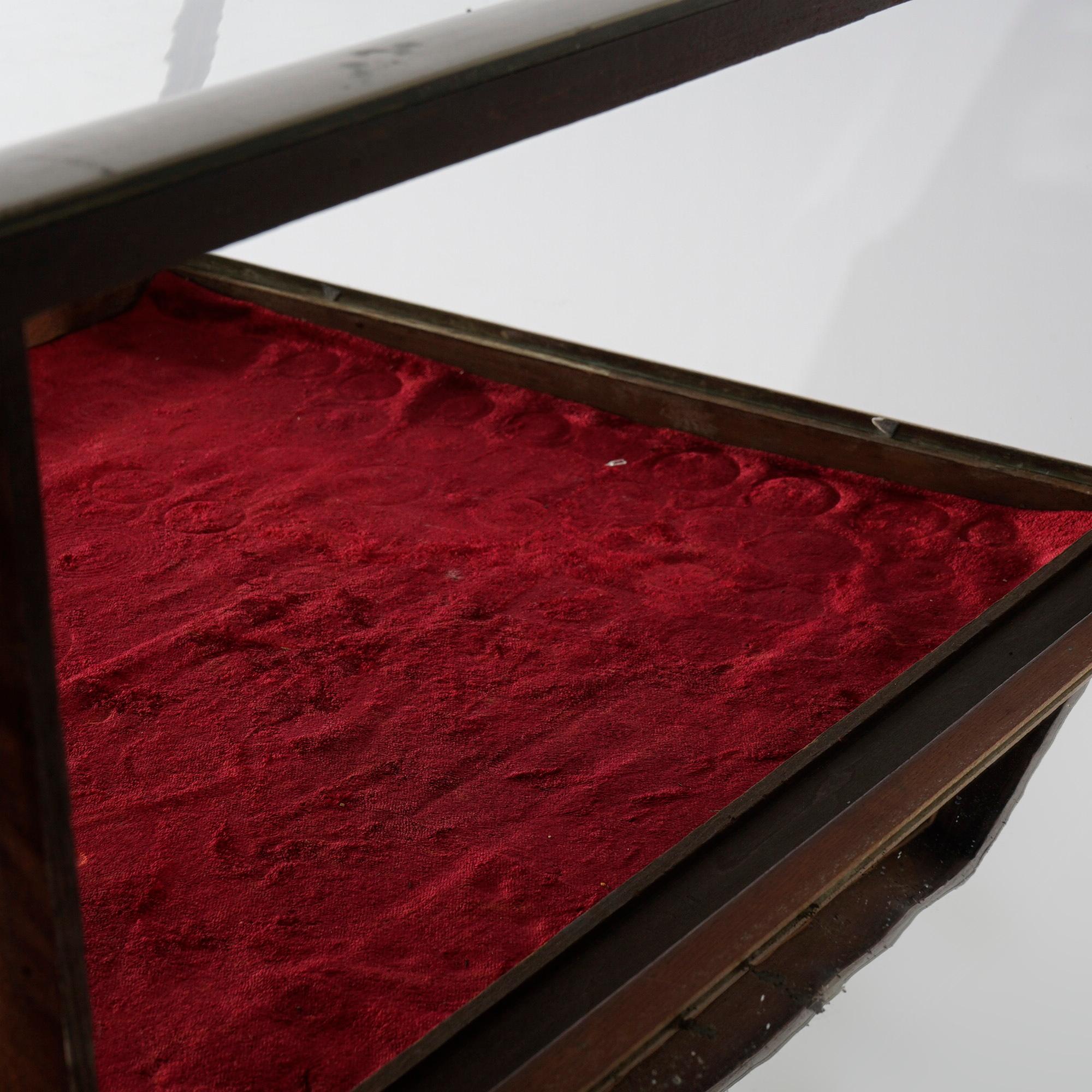 Antique Nickel Plated Country Store Table Top Display Case, circa 1900 ...