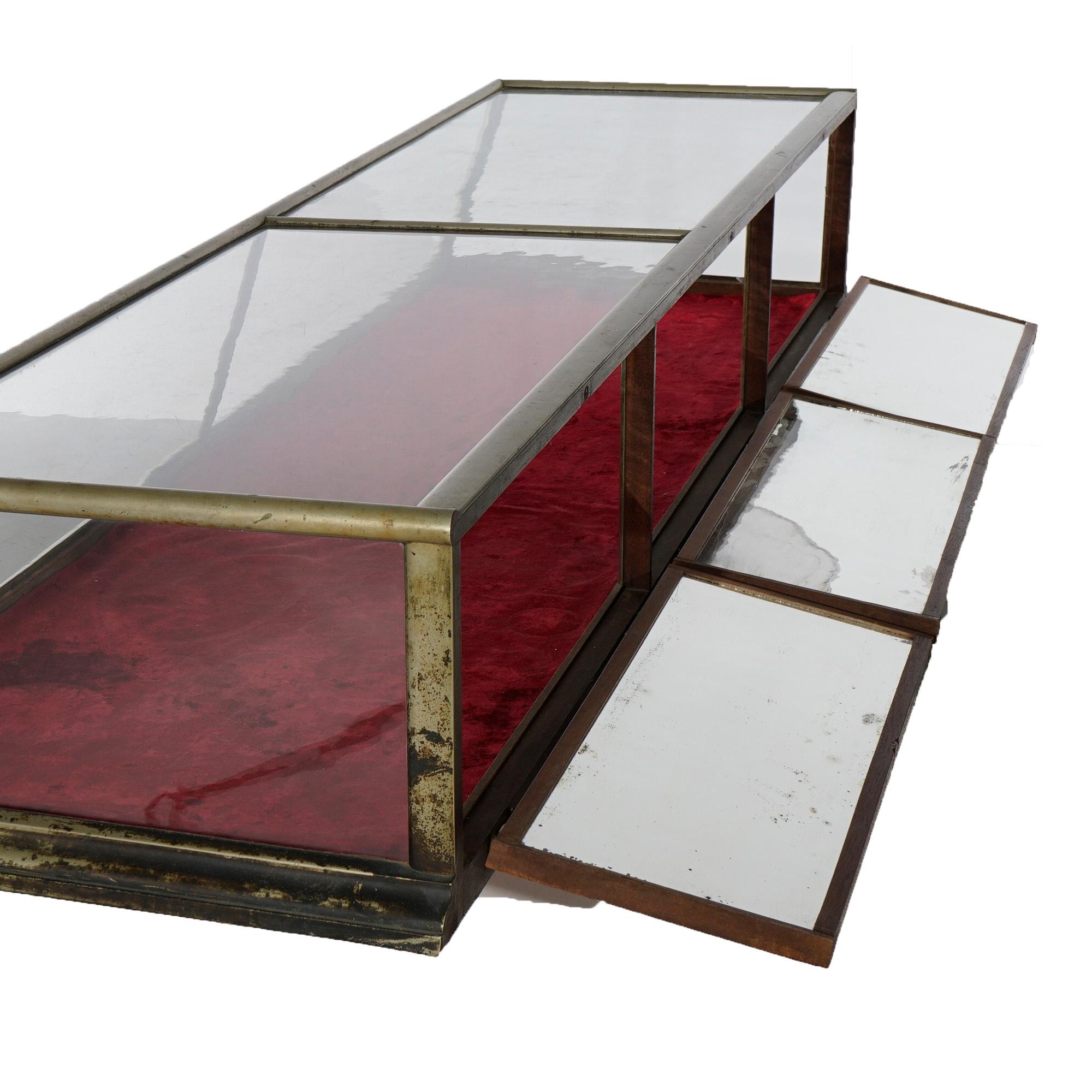 Antique Nickel Plated Country Store Table Top Display Case, circa 1900 ...