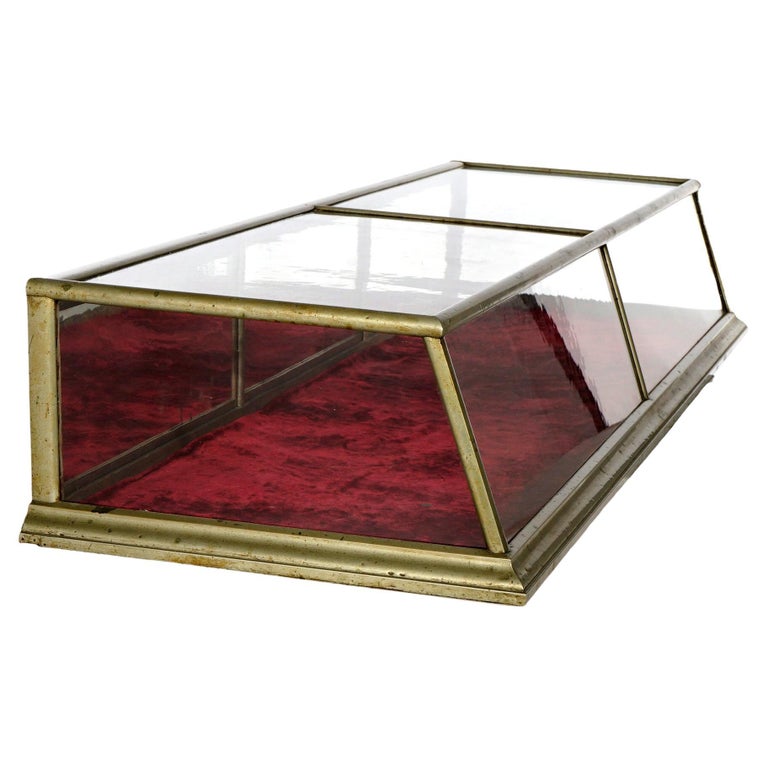Antique Nickel Plated Country Store Table Top Display Case, circa 1900 ...