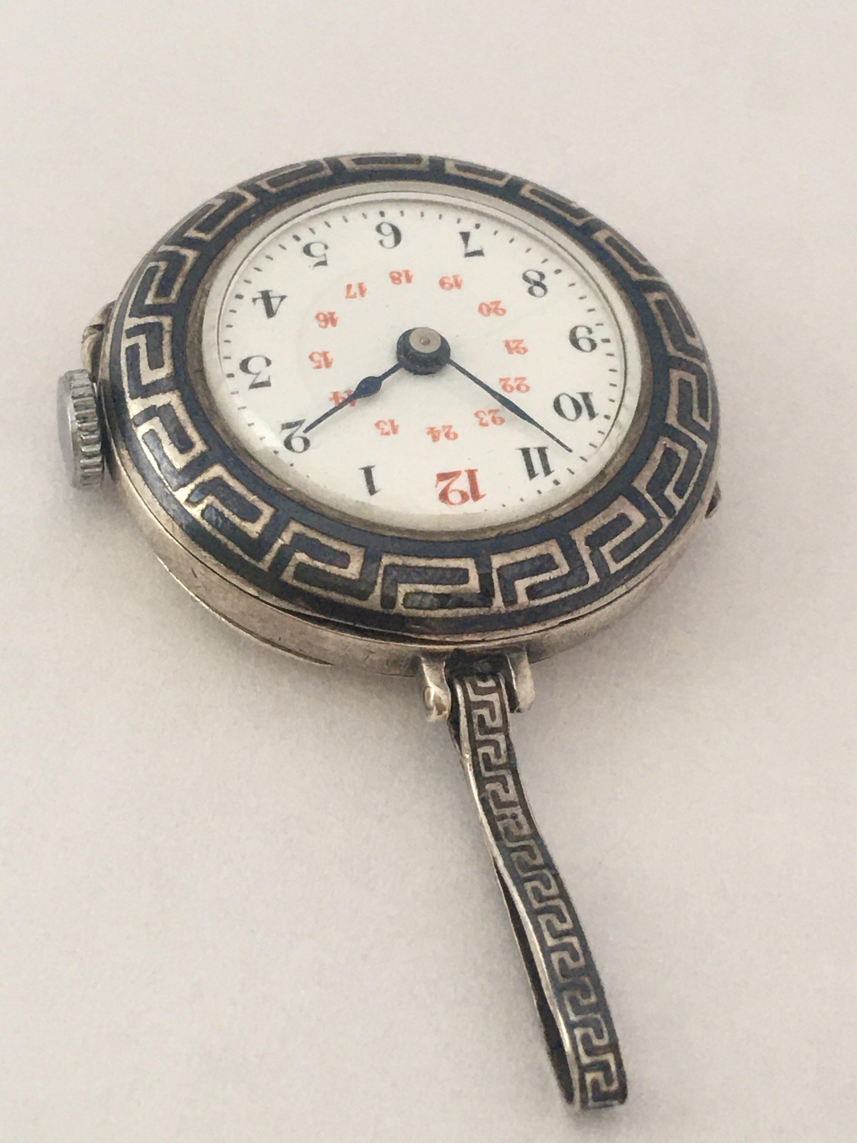Antique Niello Silver Mechanical Pendant Watch For Sale at 1stDibs ...