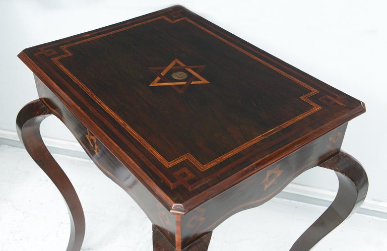 Antique Northern Italian Table on Sabre Legs For Sale at 1stDibs