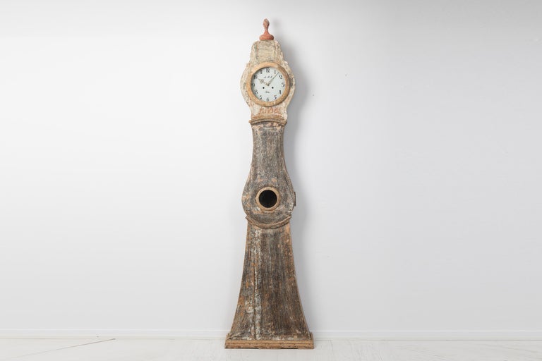 Antique Northern Swedish Tall Long Case Clock For Sale at 1stDibs
