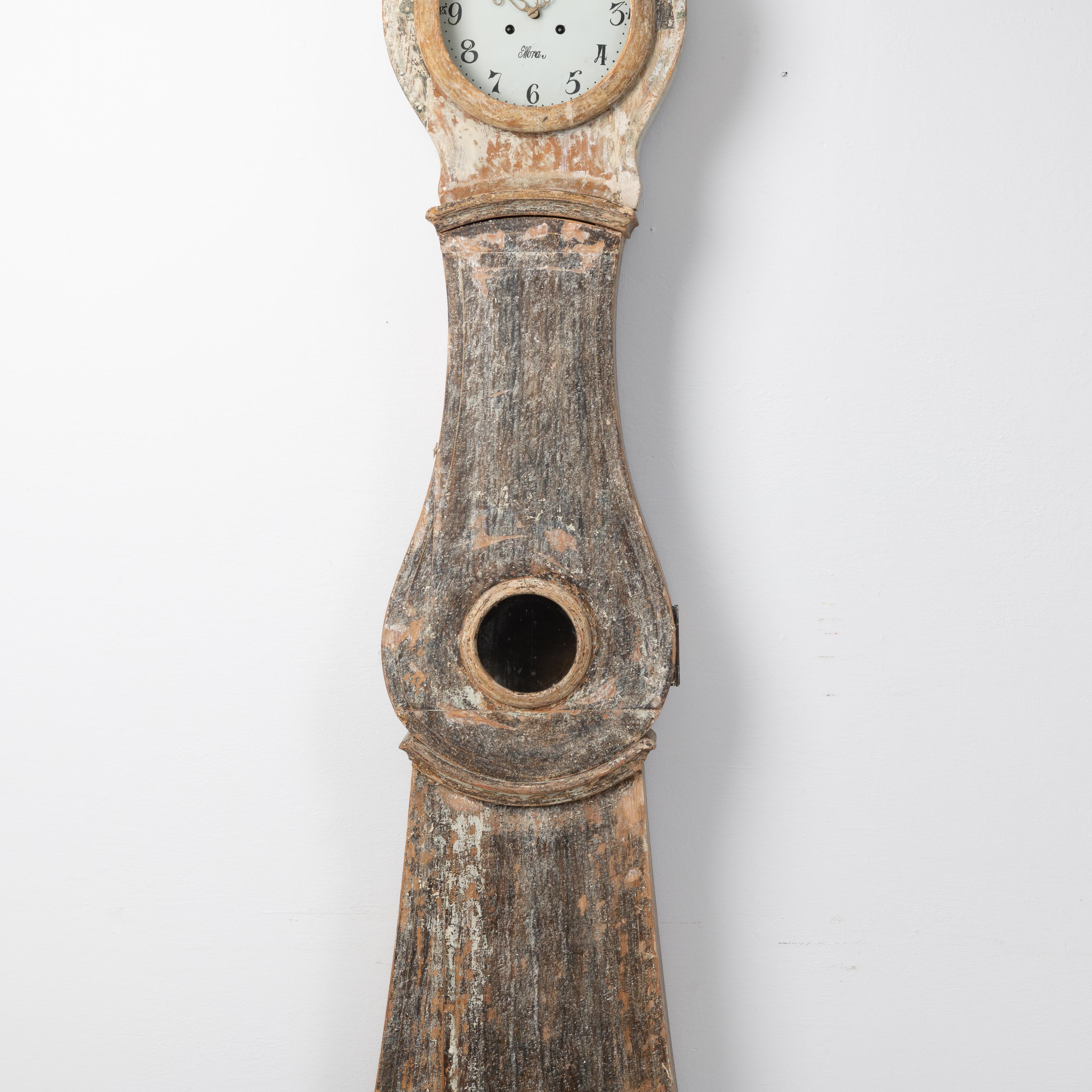 Antique Northern Swedish Tall Long Case Clock For Sale at 1stDibs