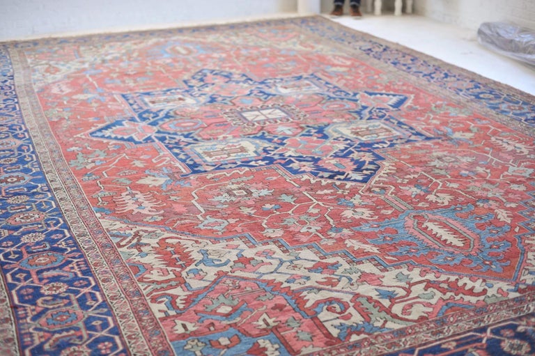 Antique Northwest Serapi Heriz Tribal Dream Rug, circa 1910-1920's For ...
