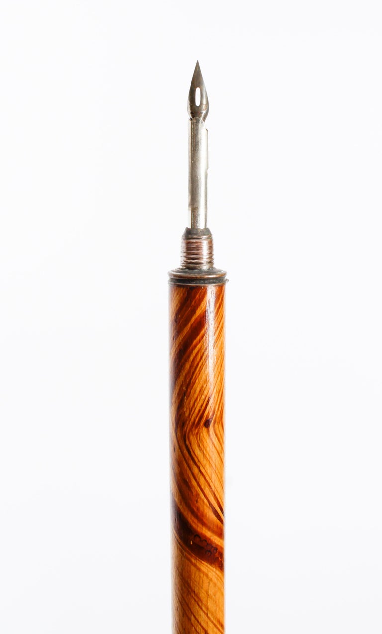 Antique Novelty 'Pen and pencil' Walking Cane Stick 19th Century For ...
