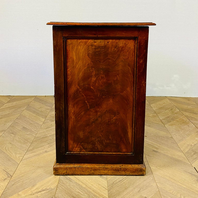 Antique Oak 5-Drawer Collectors Cabinet with Brass Handles, Early 19th ...