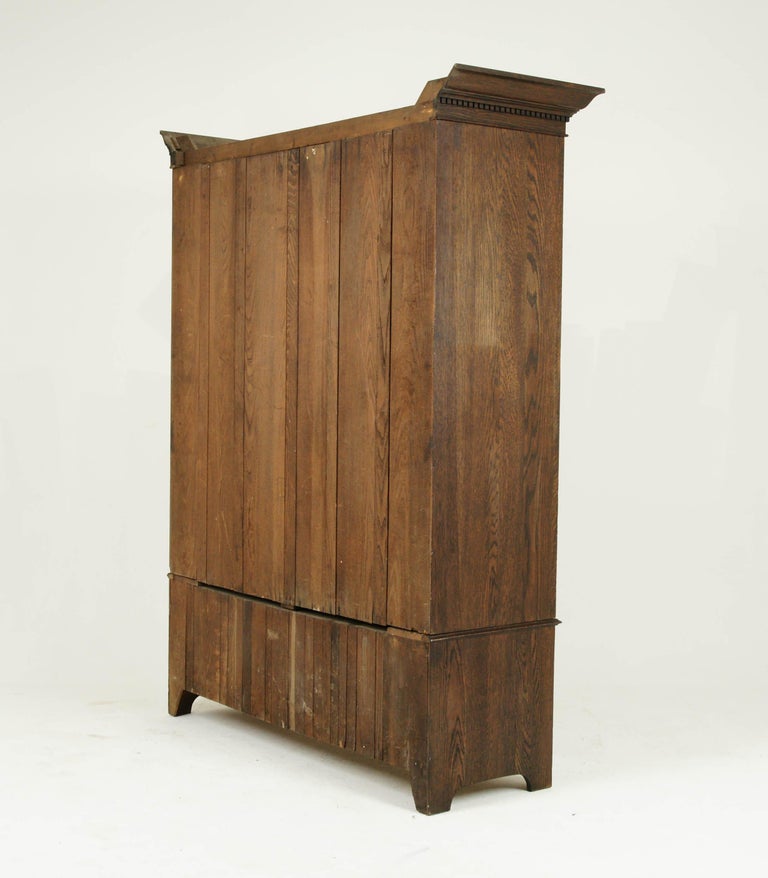Antique Oak Armoire, Antique Wardrobe, Jacobean Revival Armoire ...