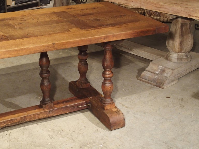 Antique Oak Baluster Leg Dining Table from France, circa 1850 at 1stDibs