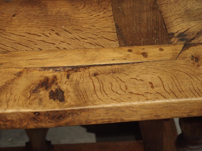 Antique Oak Baluster Leg Dining Table from France, circa 1850 at 1stDibs