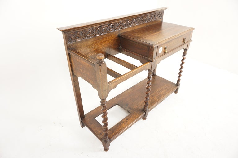Antique Oak Barley Twist Carved Stick Stand, Scotland 1900, H1022 For ...