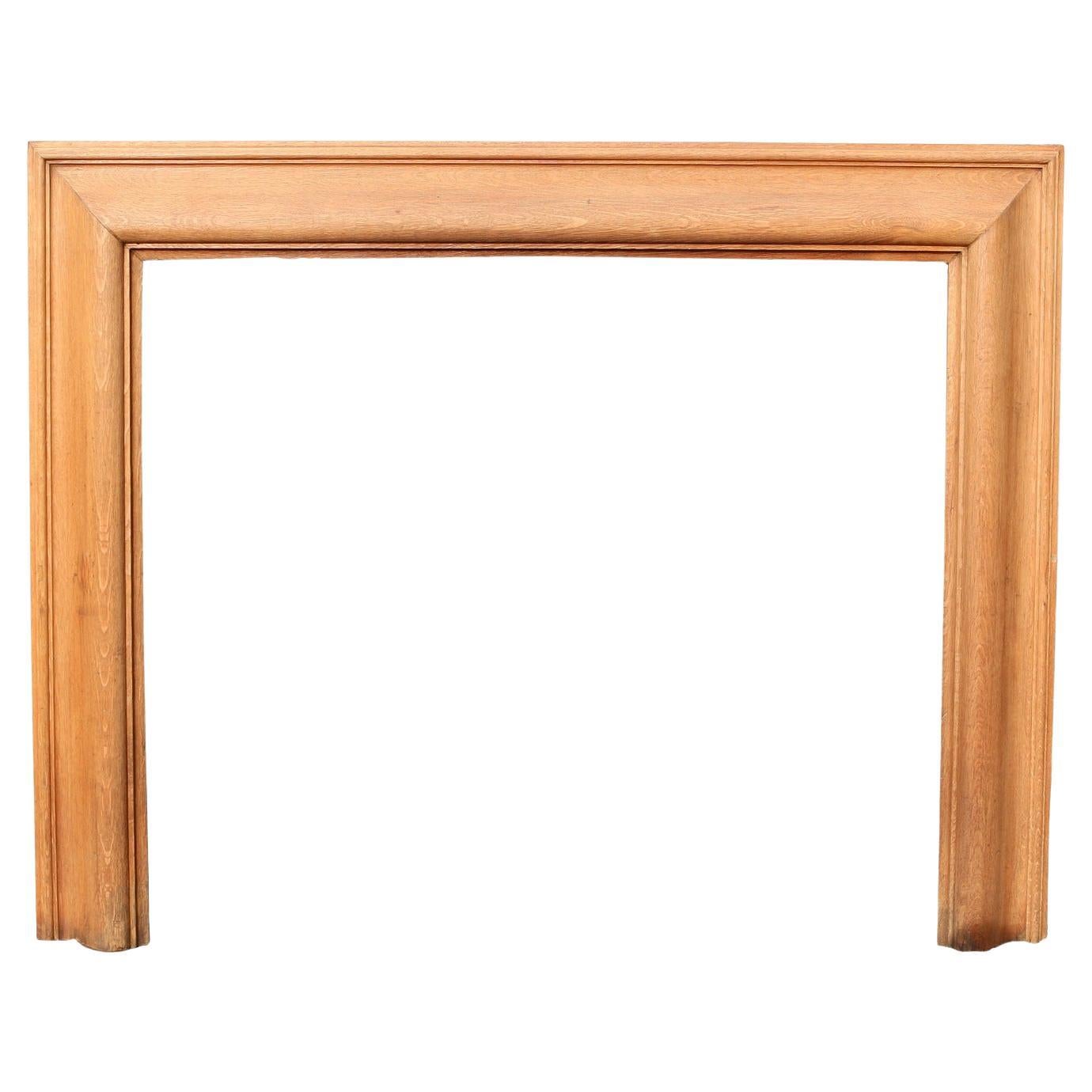 1920s Rustic Wood Bolection Mantel Wide Simple Style at 1stDibs