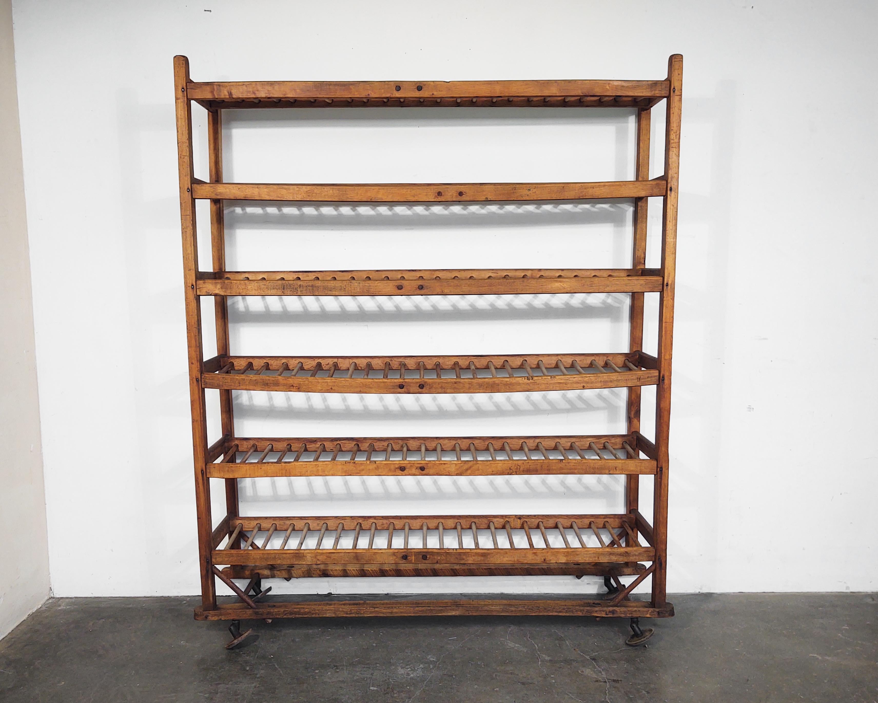 Antique Oak Bread Cooling Rack Shelf For Sale at 1stDibs