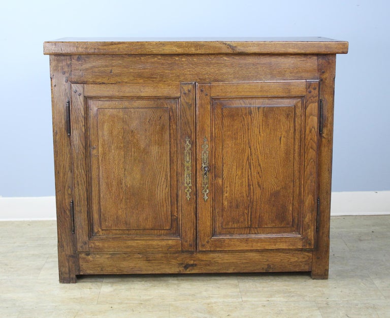 Antique Oak Chopping Block Top Buffet at 1stDibs