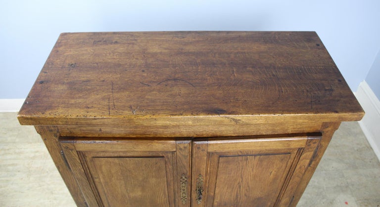 Antique Oak Chopping Block Top Buffet at 1stDibs
