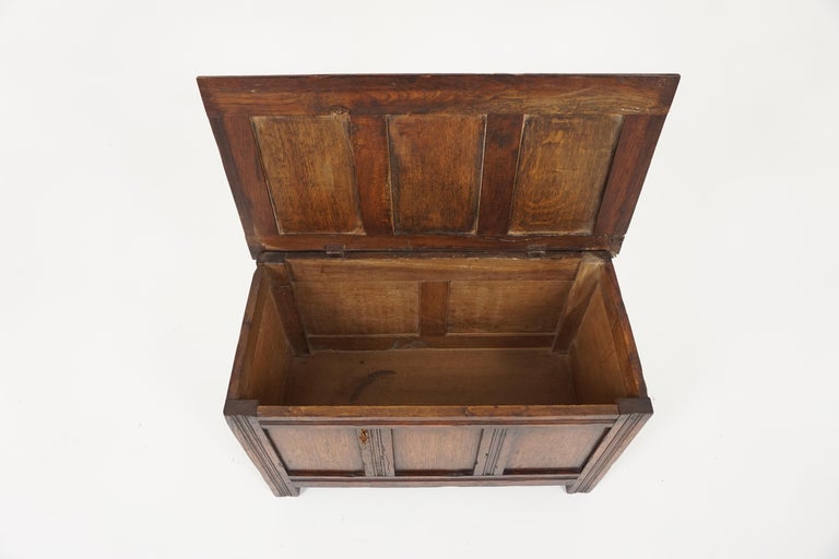 Antique Oak Coffer, Kist, or Trunk, Antique Furnituire, Scotland, 1910 ...