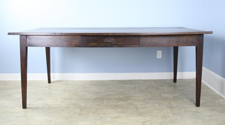 Antique Oak Farm Table at 1stDibs