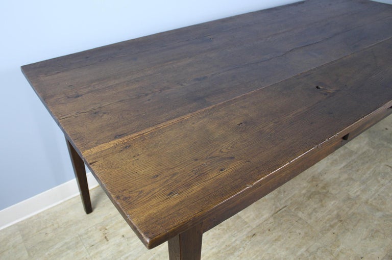 Antique Oak Farm Table at 1stDibs