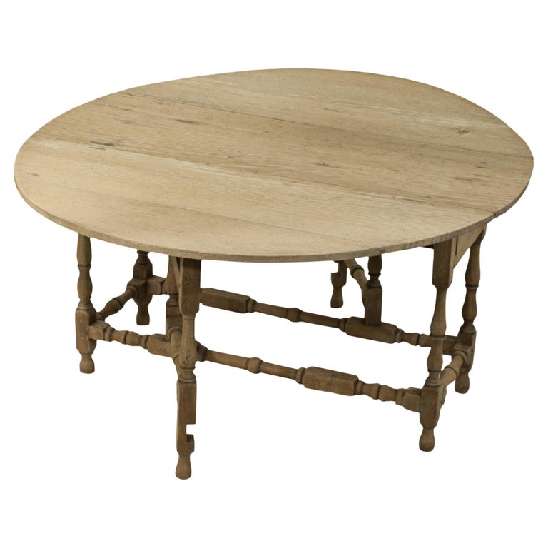 Antique Oak Gateleg Dining Table at 1stDibs