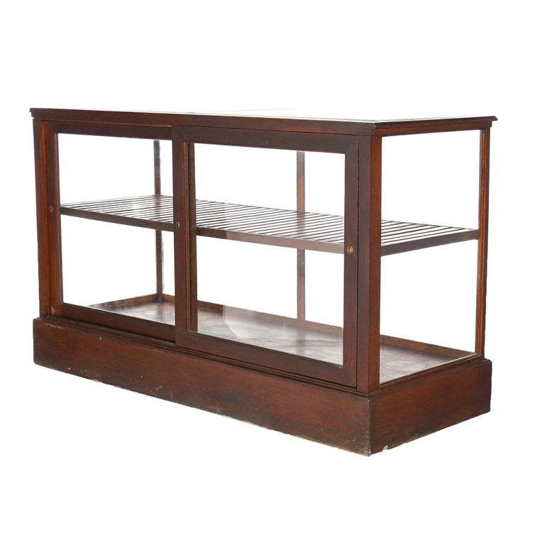 Antique Oak and Glass Country Store Counter Display Case, Circa 1900 at ...