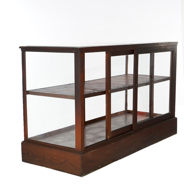 Antique Oak and Glass Country Store Counter Display Case, Circa 1900 at ...