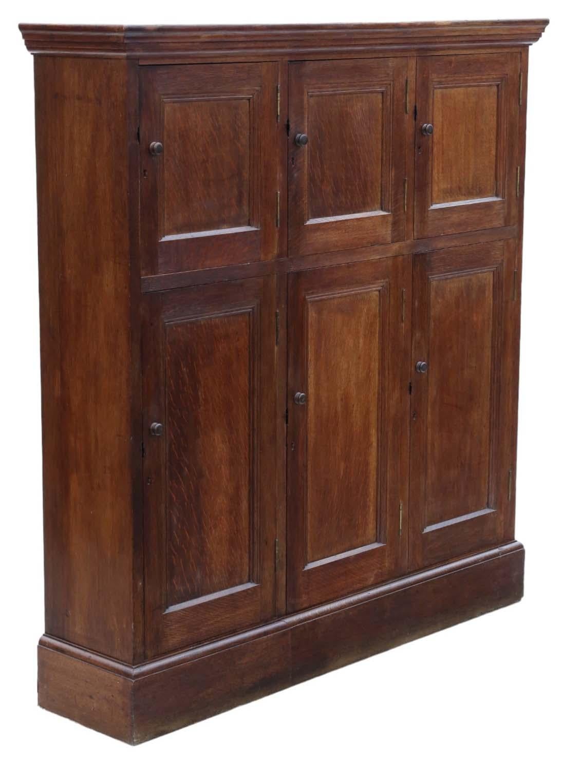 Antique Oak Housekeeper's Estate Cupboard C1910 - High-Quality Vintage ...