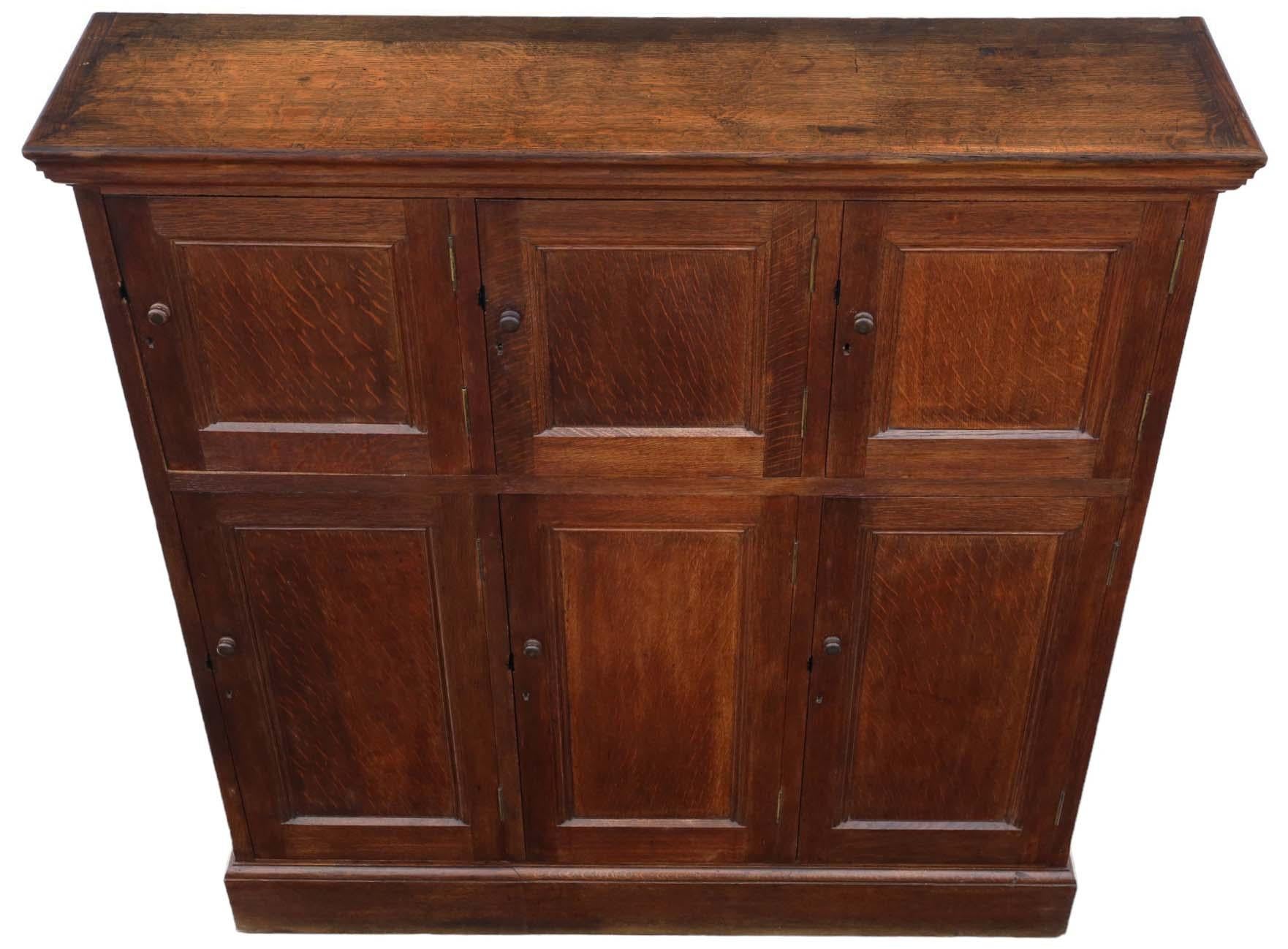 Antique Oak Housekeeper's Estate Cupboard C1910 - High-Quality Vintage ...