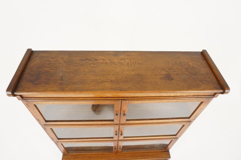 Antique Oak Lawyer Bookcase, Sectional Bookcase "By Minty", England ...