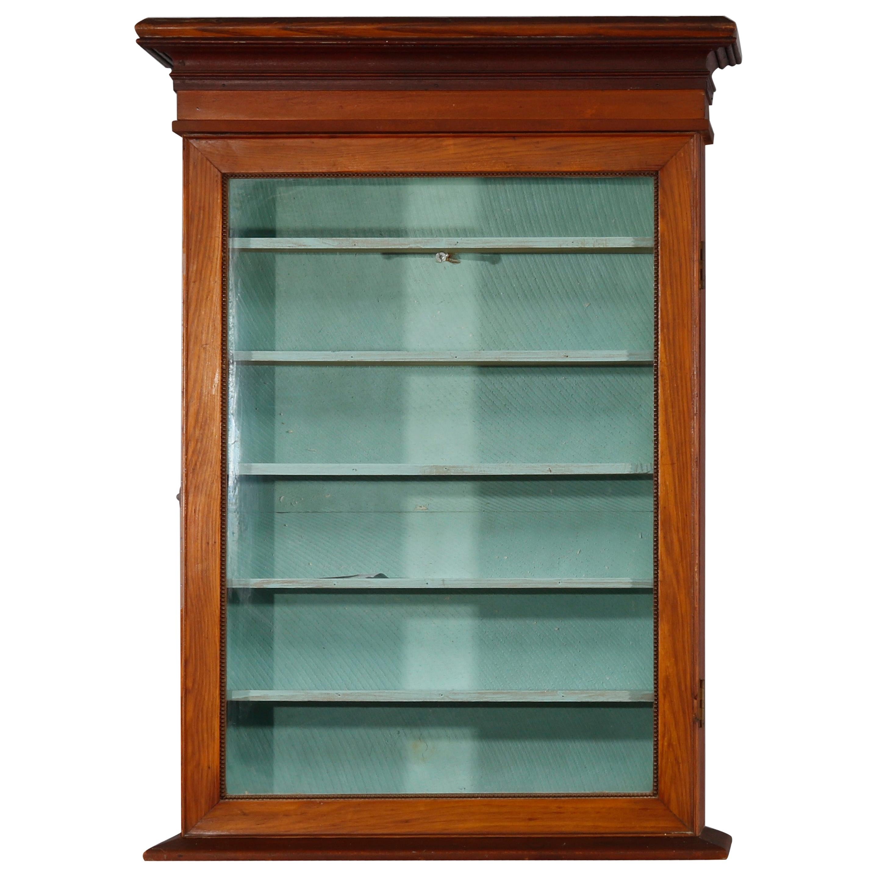 Antique wall display cabinet store