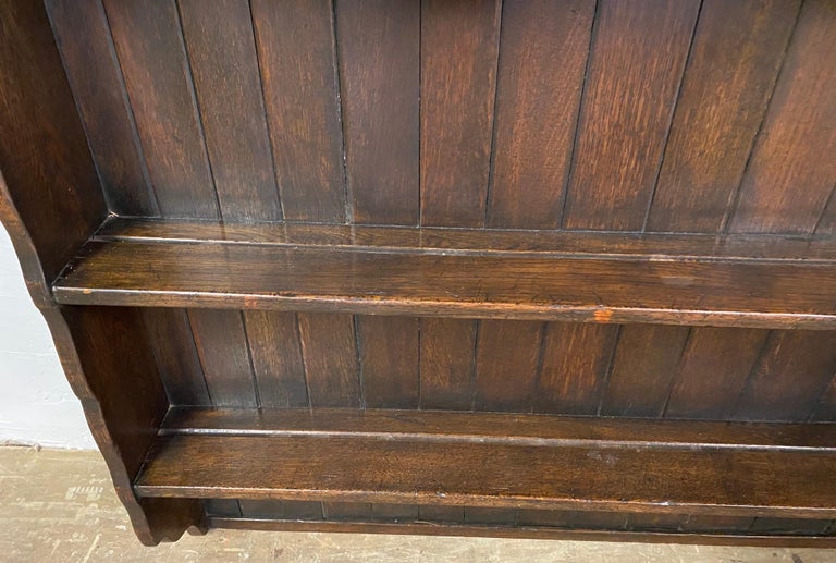 Antique Oak Plate Rack For Sale at 1stDibs