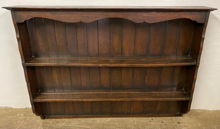Antique Oak Plate Rack For Sale at 1stDibs
