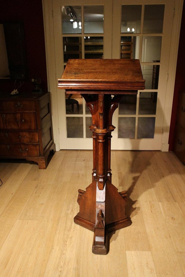 Antique Oak Reading Stand / Book Stand For Sale at 1stDibs | antique ...